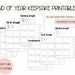 School Memory Box Printable | End of School Year Questionnaire ...