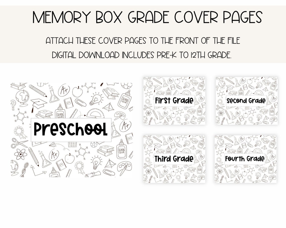 School Memory Box Printable | End of School Year Questionnaire ...
