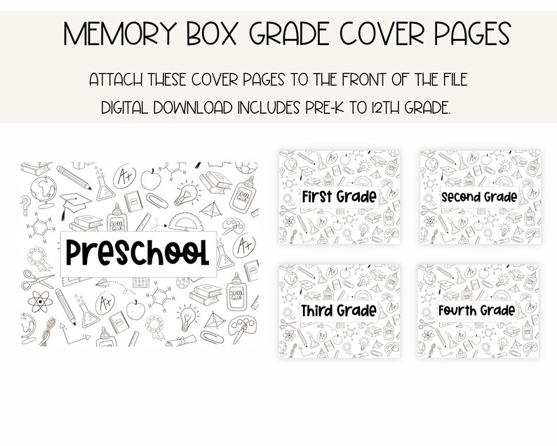 School Memory Box Printable | End of School Year Questionnaire ...