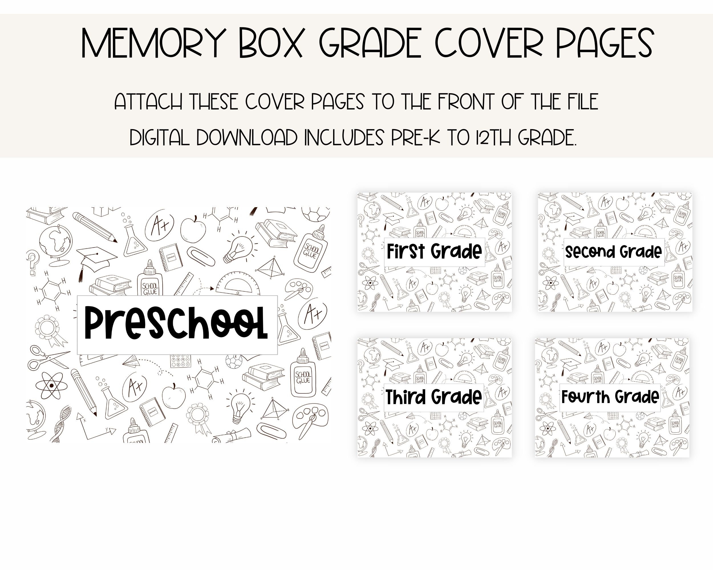School Memory Box Printable | End of School Year Questionnaire ...
