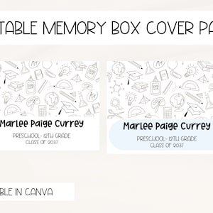 School Memory Box Printable | End of School Year Questionnaire ...