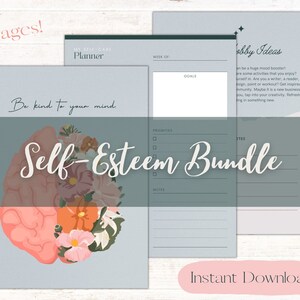Self Esteem BUNDLE, Therapy Worksheets, Therapy Resources, Confidence ...