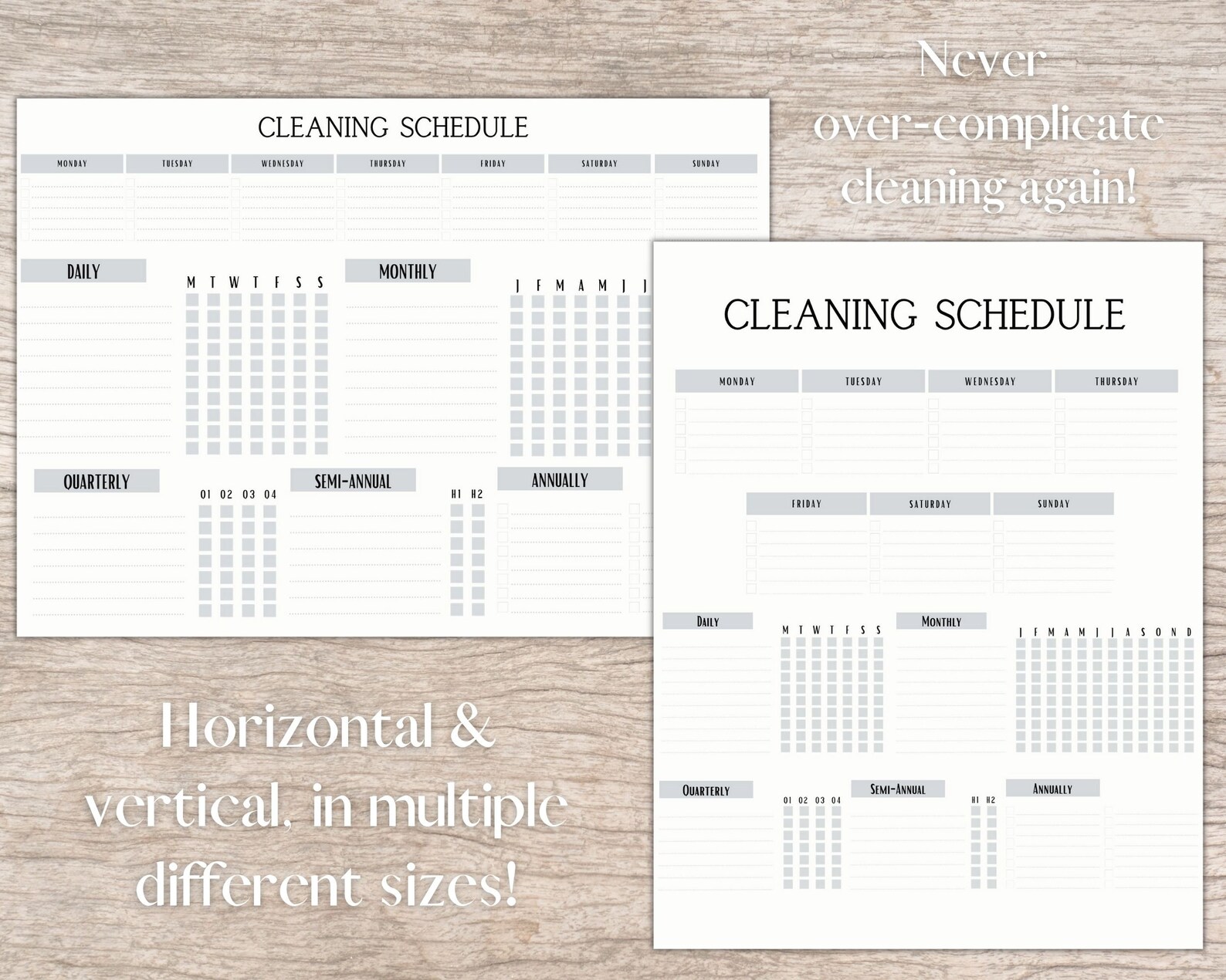EDITABLE Cleaning Planner, Cleaning Schedule, EDITABLE Cleaning ...