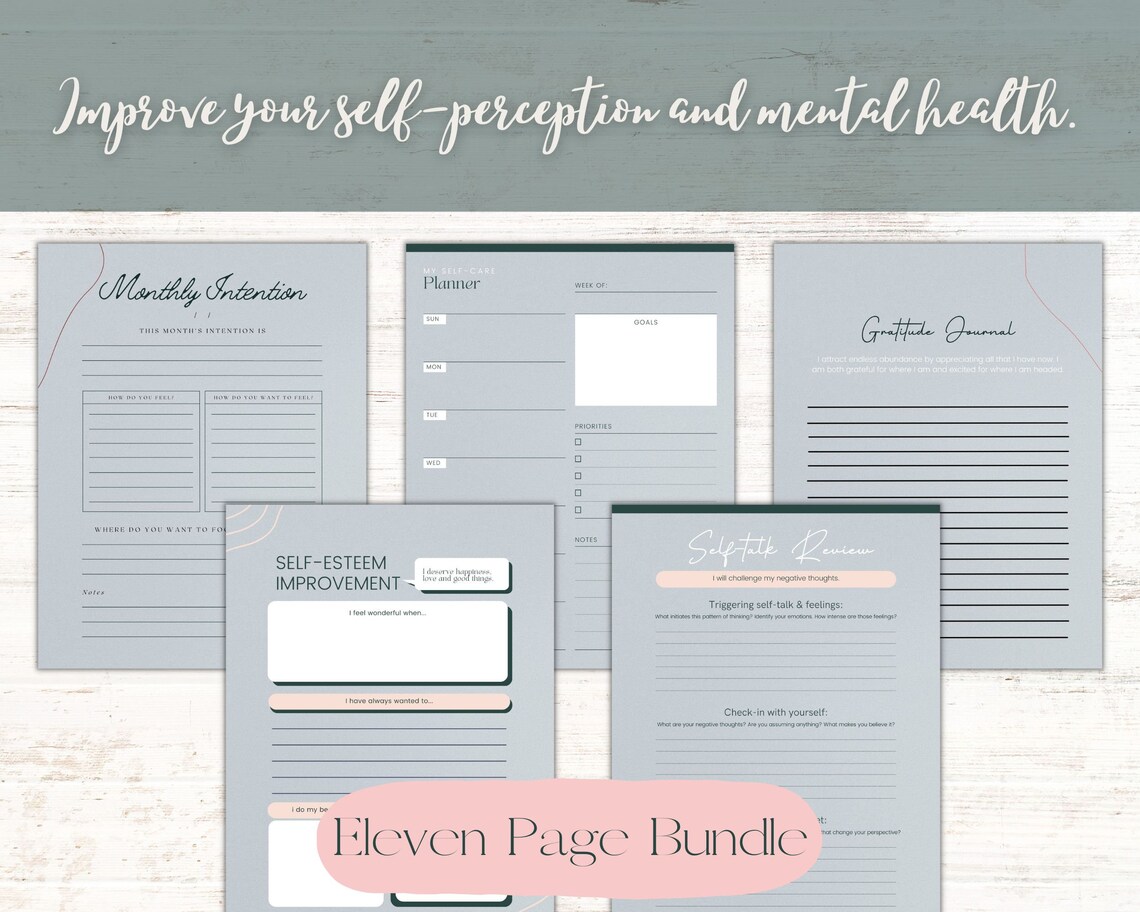 Self Esteem BUNDLE, Therapy Worksheets, Therapy Resources, Confidence ...