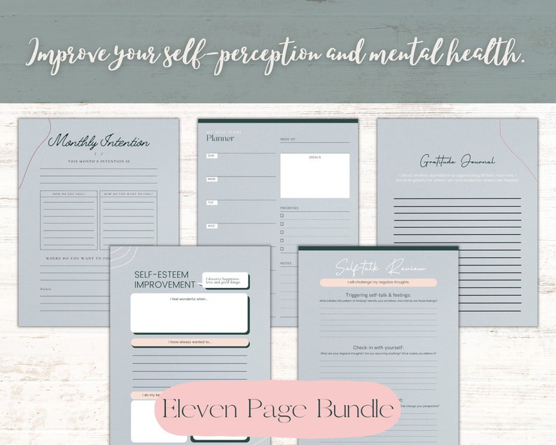 Self Esteem BUNDLE, Therapy Worksheets, Therapy Resources, Confidence ...