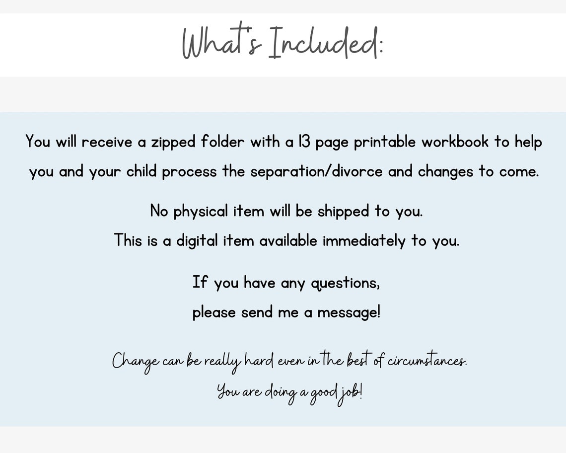 Childrens Divorce Coping Worksheets Separation Journal Coping Skills ...