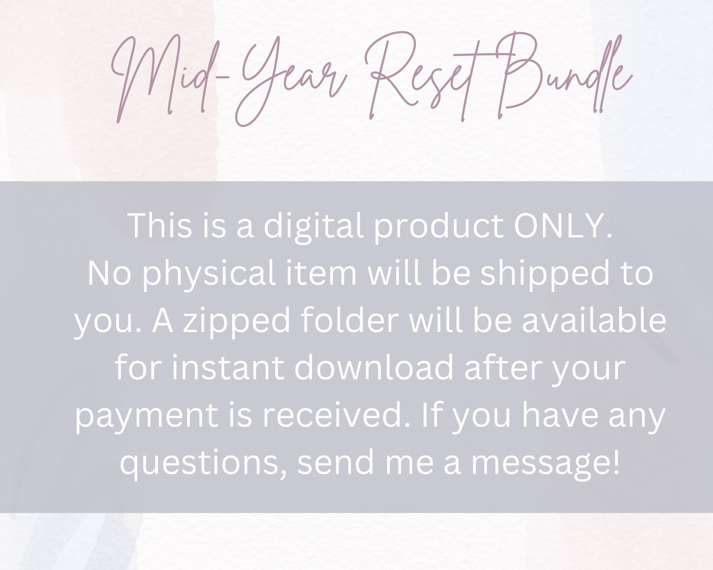 Mid Year Reset Bundle | 2023 2024 | Goal Checklist | Selfcare Planner | Daily Planner | Weekly ...