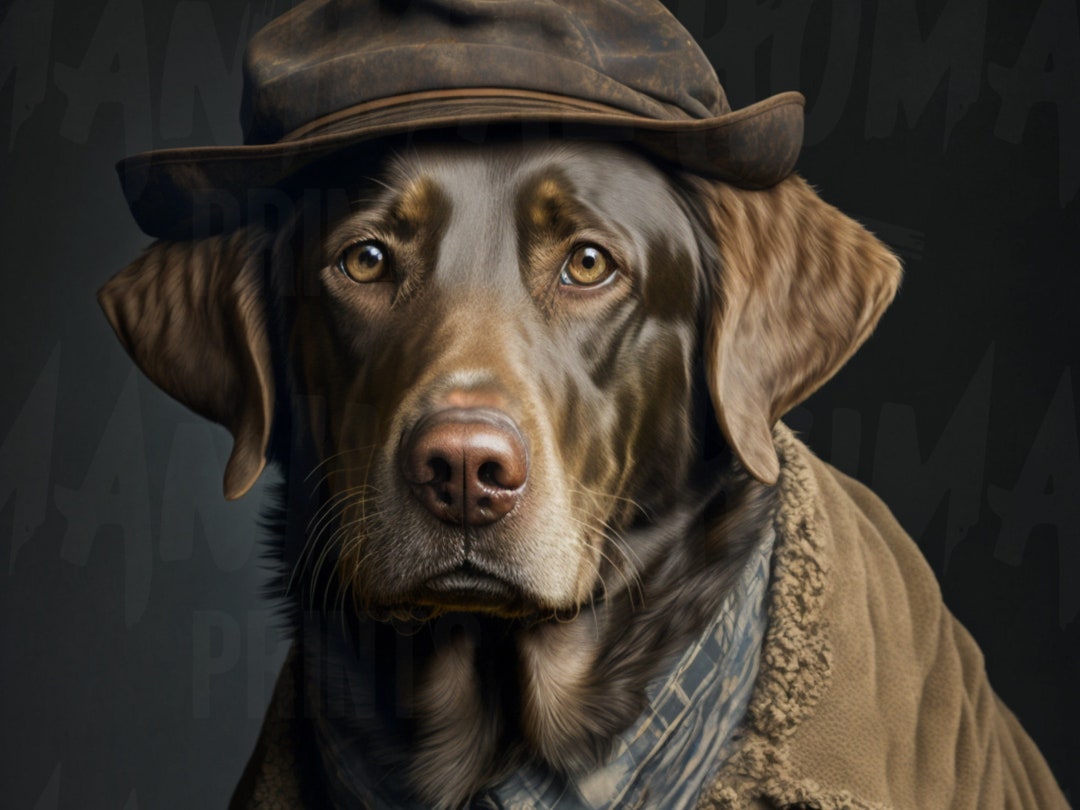 Labrador Retriever Animal Wall Print Decor Pets Dressed as Humans HAPP ...