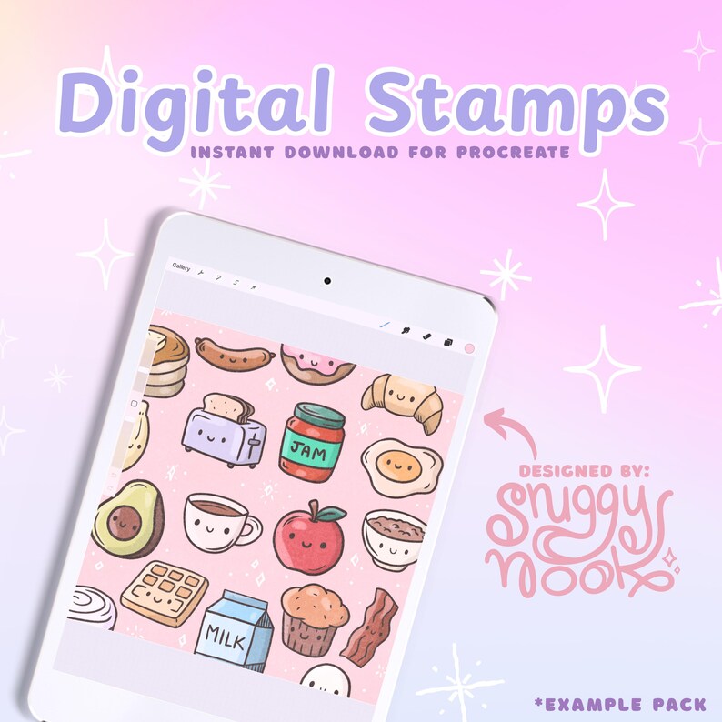 30 Bookish Stamps Digital Procreate Fantasy Book Themed Brush Set ...