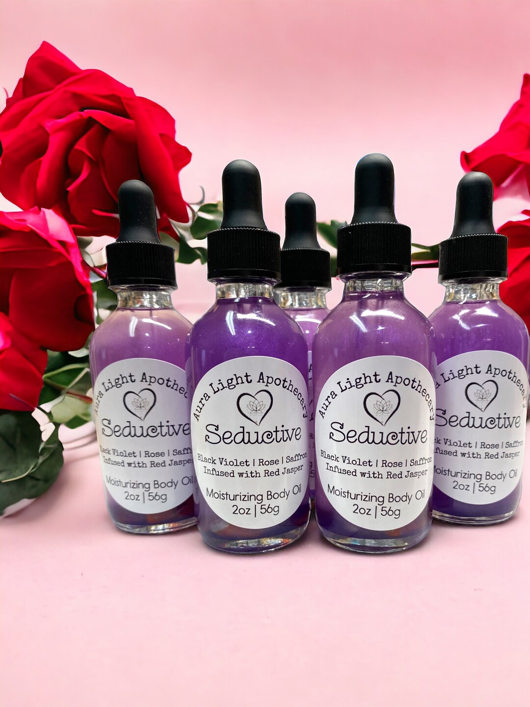 Seductive Body Oil With Crystals Sexy Body Oil With Red Jasper ...