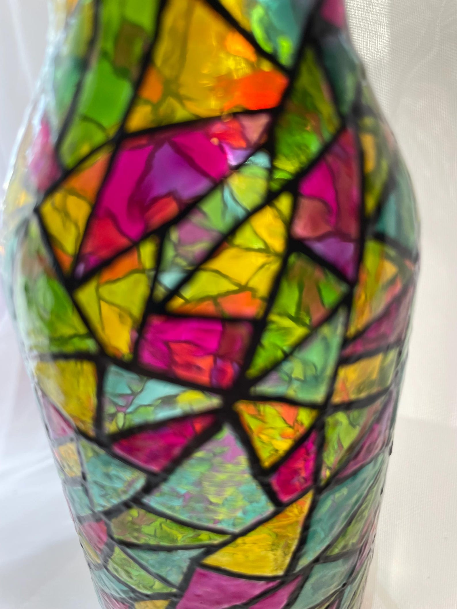 Stained Glass Painted Bottle - Etsy