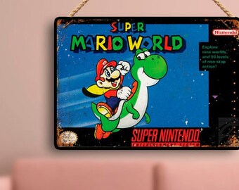 Super Mario World Sign - Etsy
