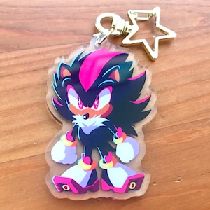Sonic the Hedgehog and Shadow the Hedgehog Acrylic Keychains - Etsy
