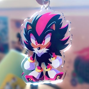 Sonic the Hedgehog and Shadow the Hedgehog Acrylic Keychains - Etsy