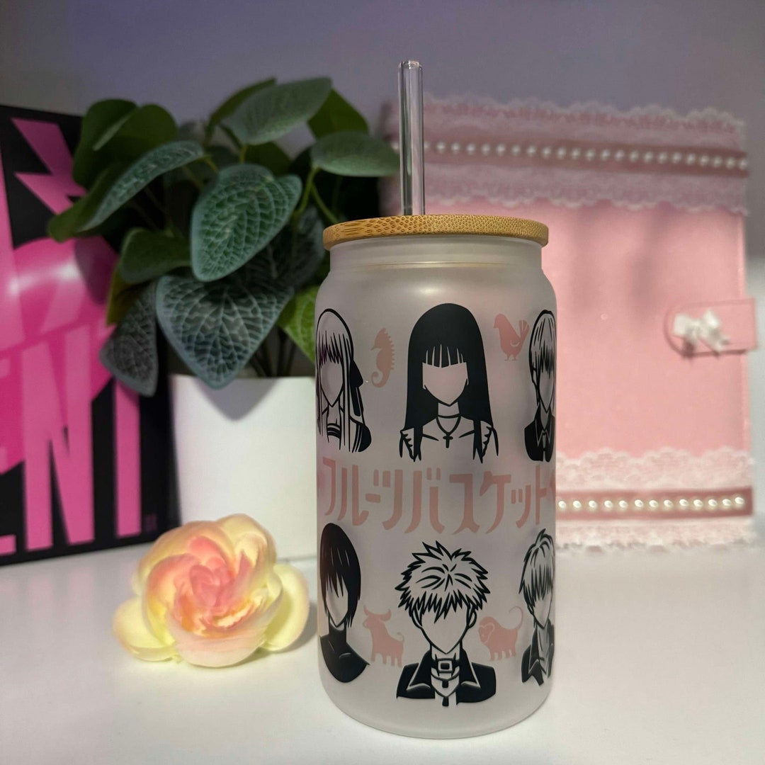 Anime Glass Cup - Anime Cup - Anime Gift - Kawaii Anime Cup -16oz ...