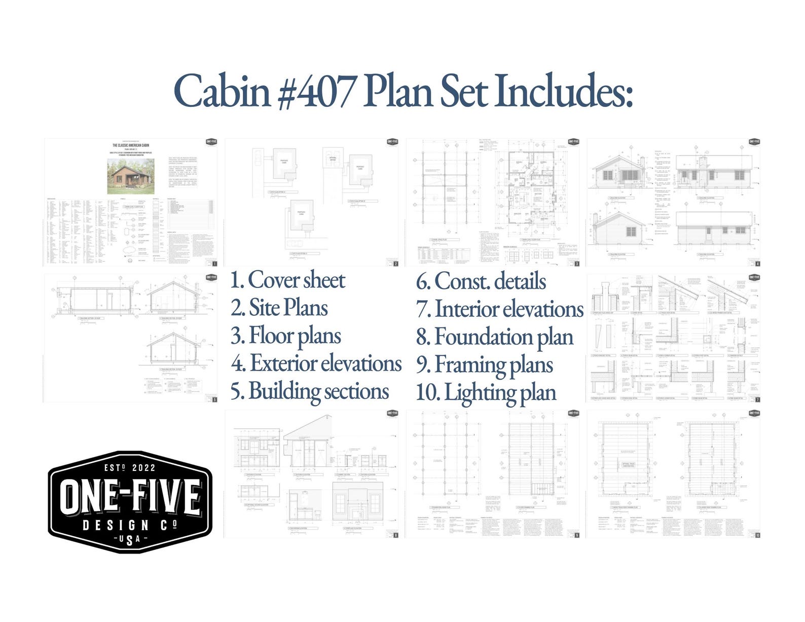 24x38 Cottage House Plan PDF: Small 2 Bedroom Cabin Blueprint (instant ...