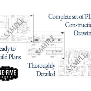 24x38 Cottage House Plan PDF: Small 2 Bedroom Cabin Blueprint (instant ...