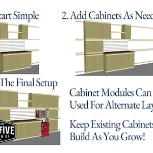 Modular Shop Cabinet Plans: DIY Garage Storage (PDF Download) - Etsy