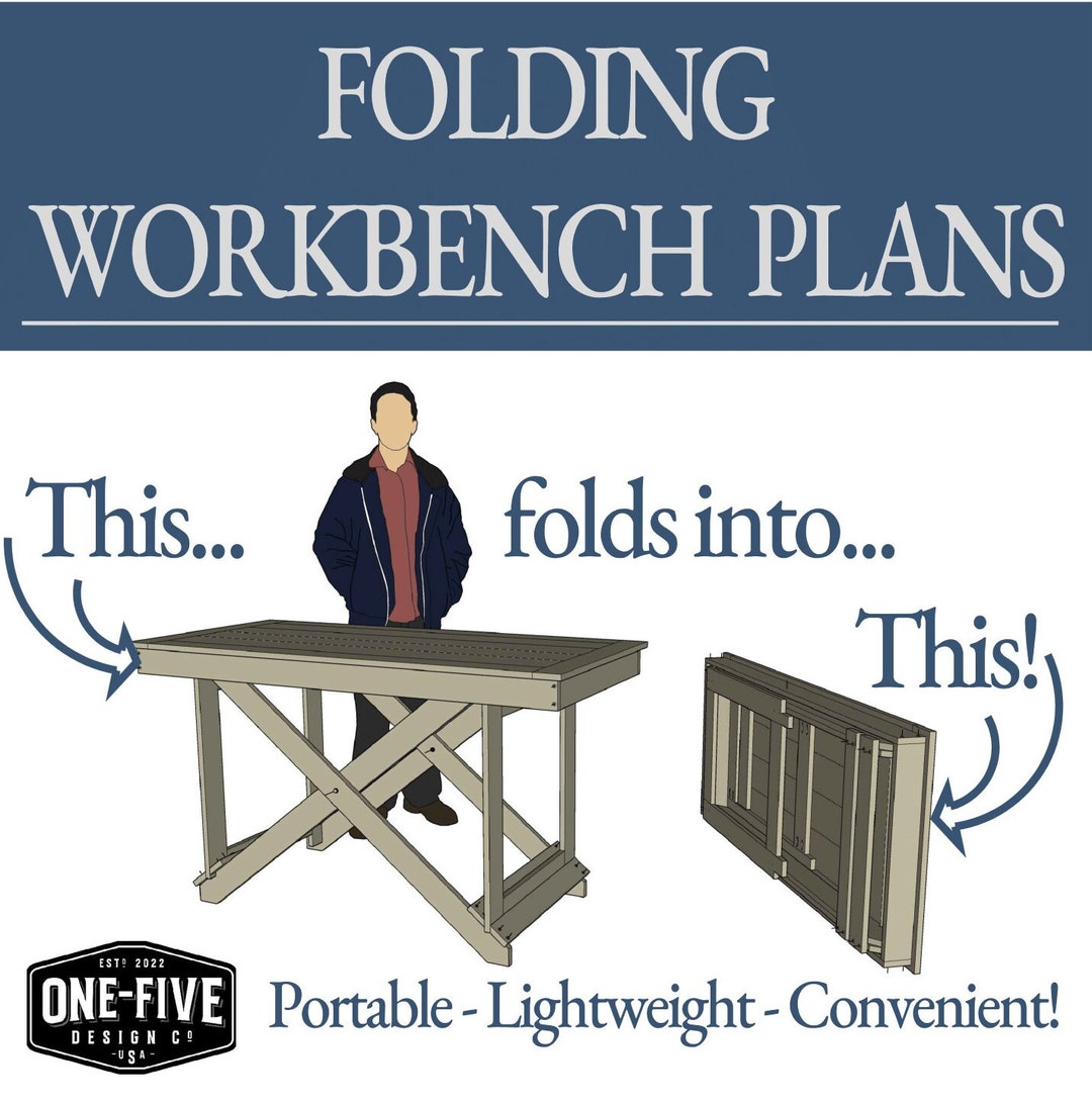 Folding Workbench Plans - Portable Bench Plans - Portable Workbench ...