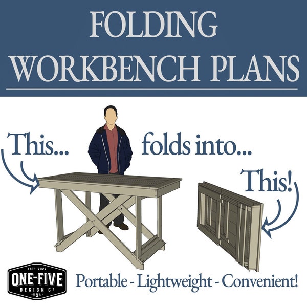 Folding Workbench Plans - Etsy