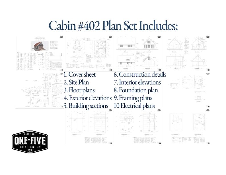 22x32 Small Cabin Plans With Loft: DIY Cottage House Blueprint (PDF ...