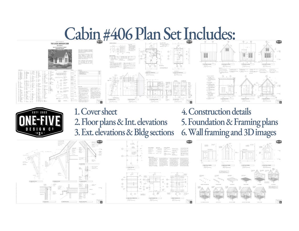 12x16 Off-grid Cabin Plans With Loft: DIY Tiny House Blueprint (PDF ...