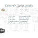 26x26 Small Cabin Plans PDF: Tiny Home Blueprint With Porch & Fireplace ...