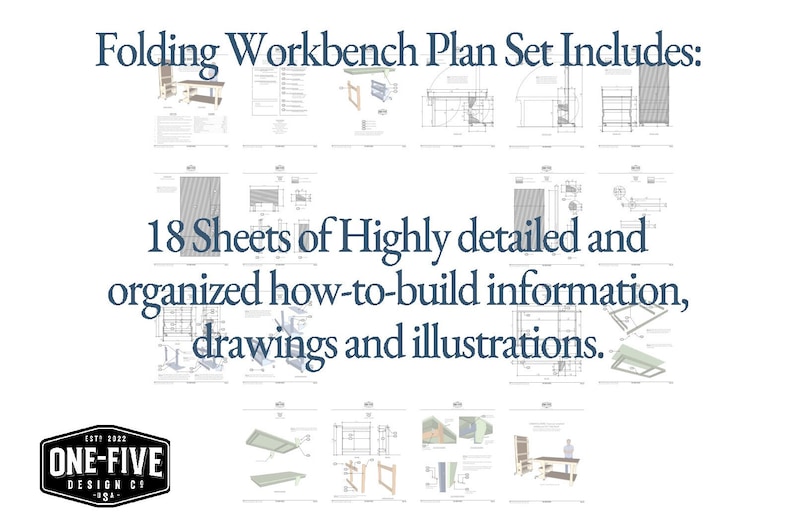 Folding Workbench Plans - PDF Instant Download - Etsy