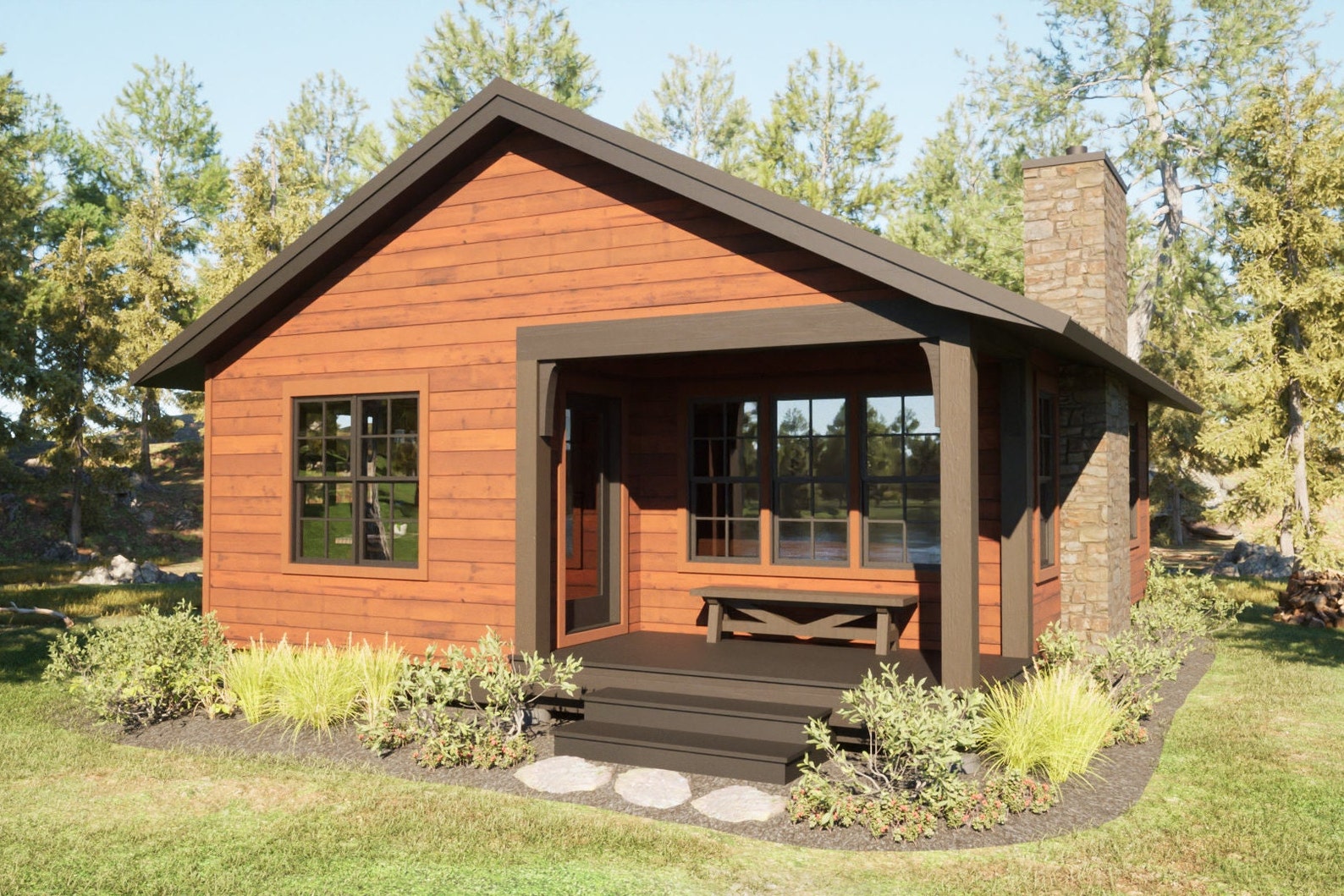 Cabin Plans 24'x32' PDF Plans for Small Cabin DIY - Etsy