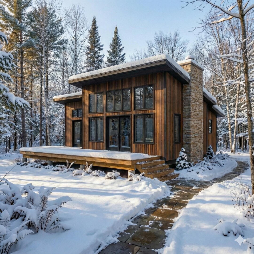 32x24 Cabin Plans With Clerestory Windows: DIY Cottage House Blueprint ...