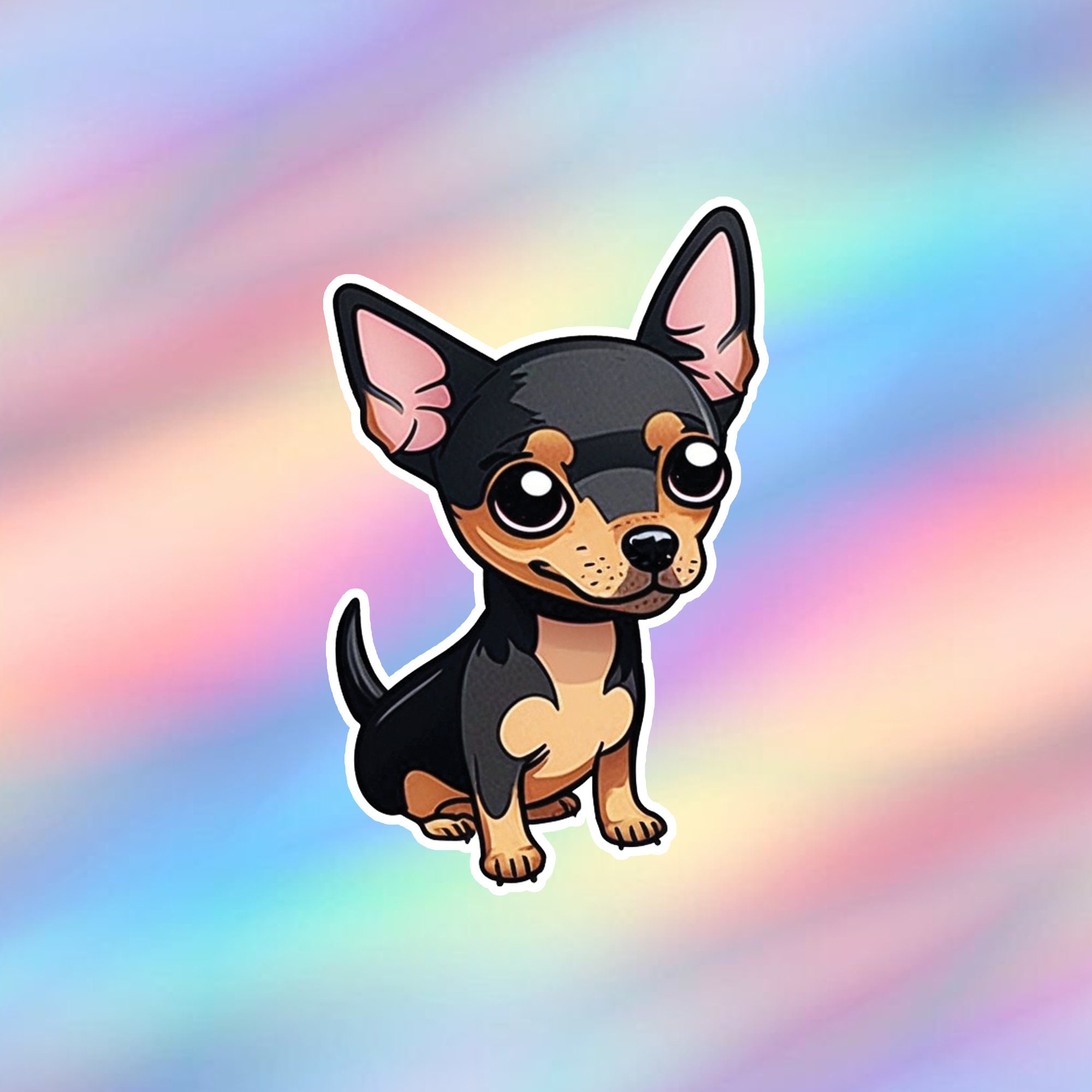 Cute Miniature Pinscher Sticker Kawaii Miniature Pinscher - Etsy