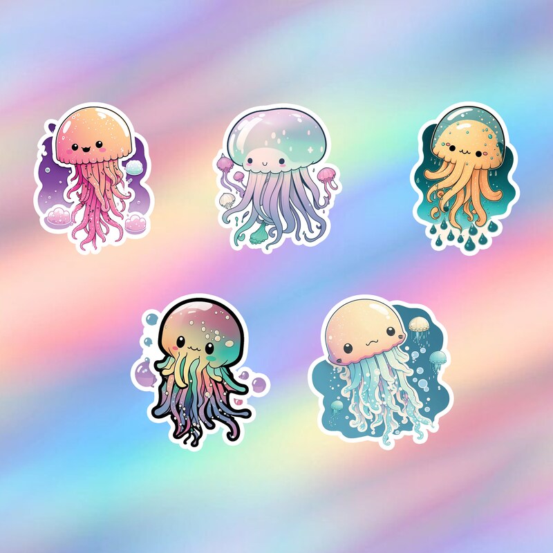 Jellyfish Stickers - Etsy