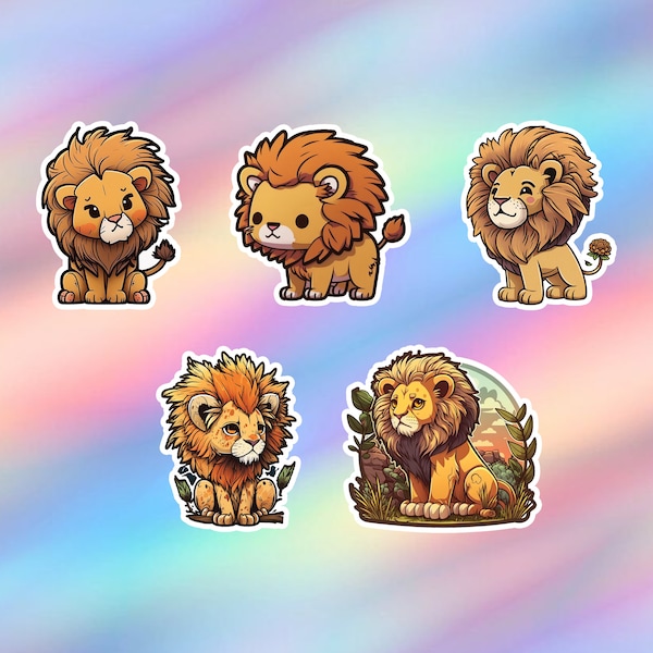 Lion Sticker - Etsy