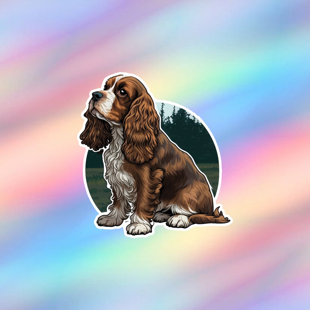 Cute English Cocker Spaniel Sticker Kawaii English Cocker Spaniel ...