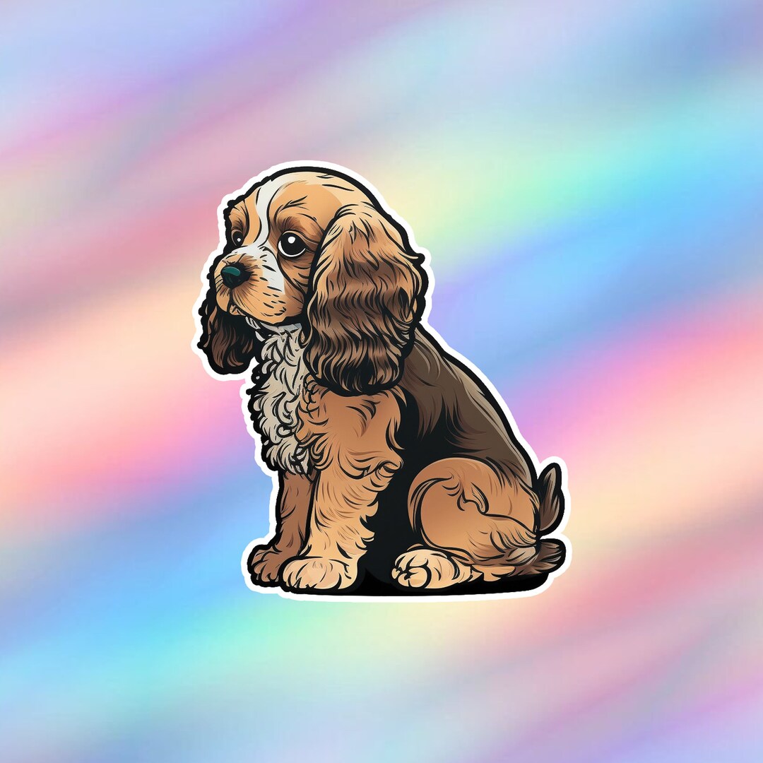 Cute American Cocker Spaniel Sticker Kawaii American Cocker Spaniel ...