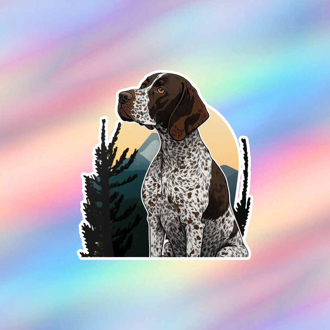 Cute German Shorthaired Pointer Sticker Kawaii German Shorthaired ...