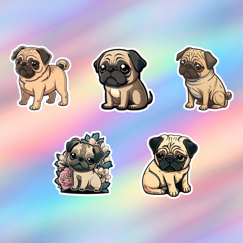 Pug Sticker - Etsy