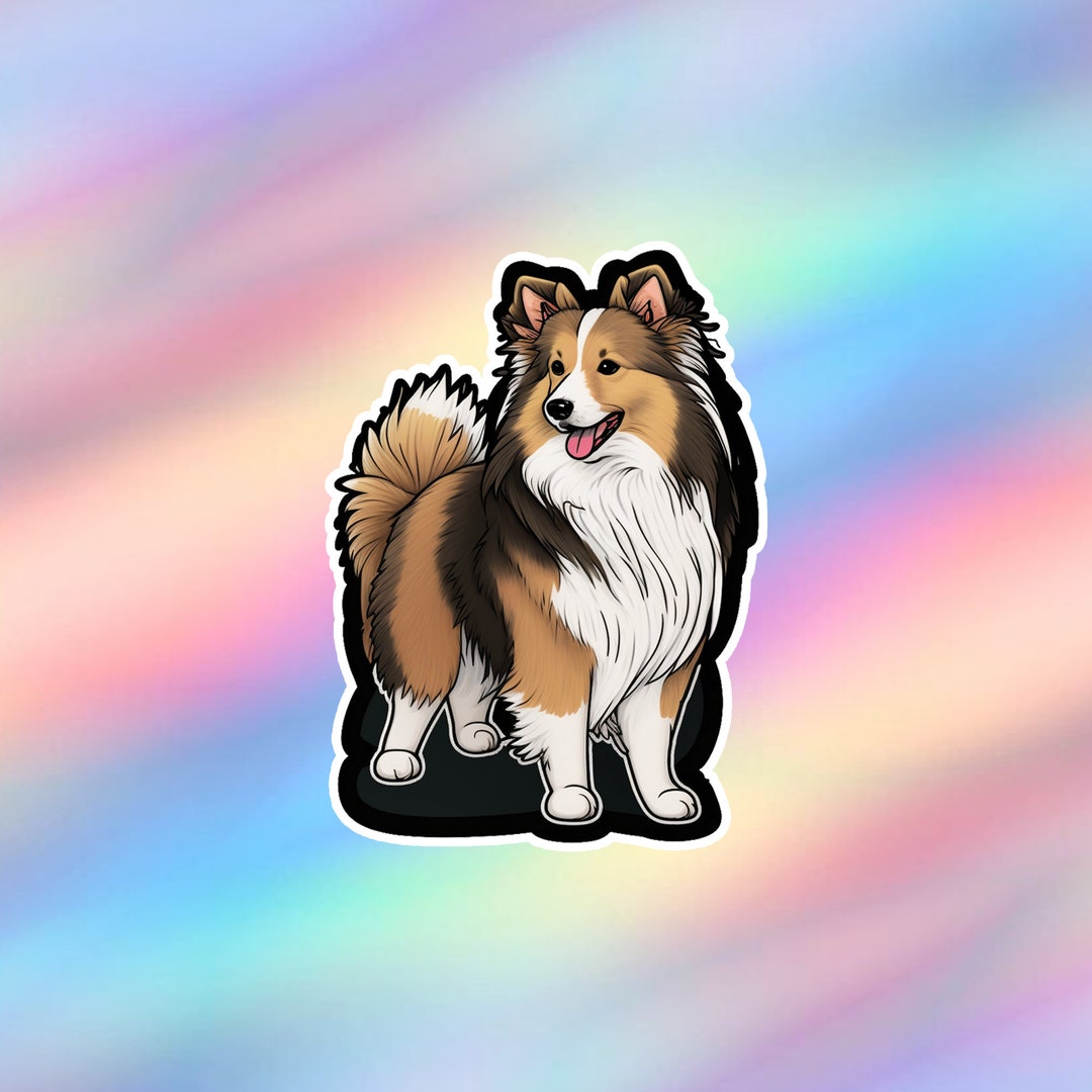 Cute Shetland Sheepdog Sticker Kawaii Sheltie Sticker Vinyl Dog Laptop ...