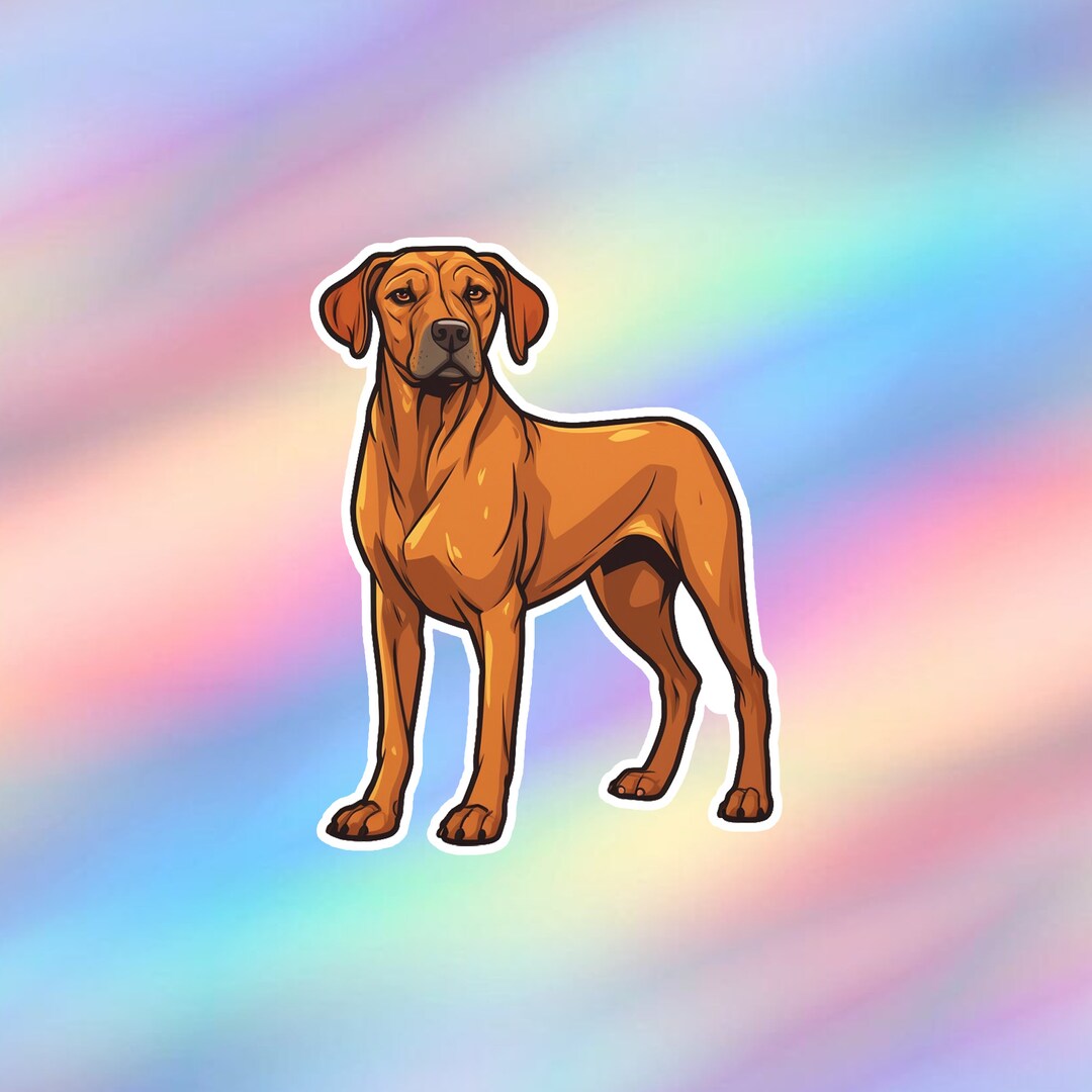 Cute Rhodesian Ridgeback Sticker Kawaii Rhodesian Ridgeback Sticker ...