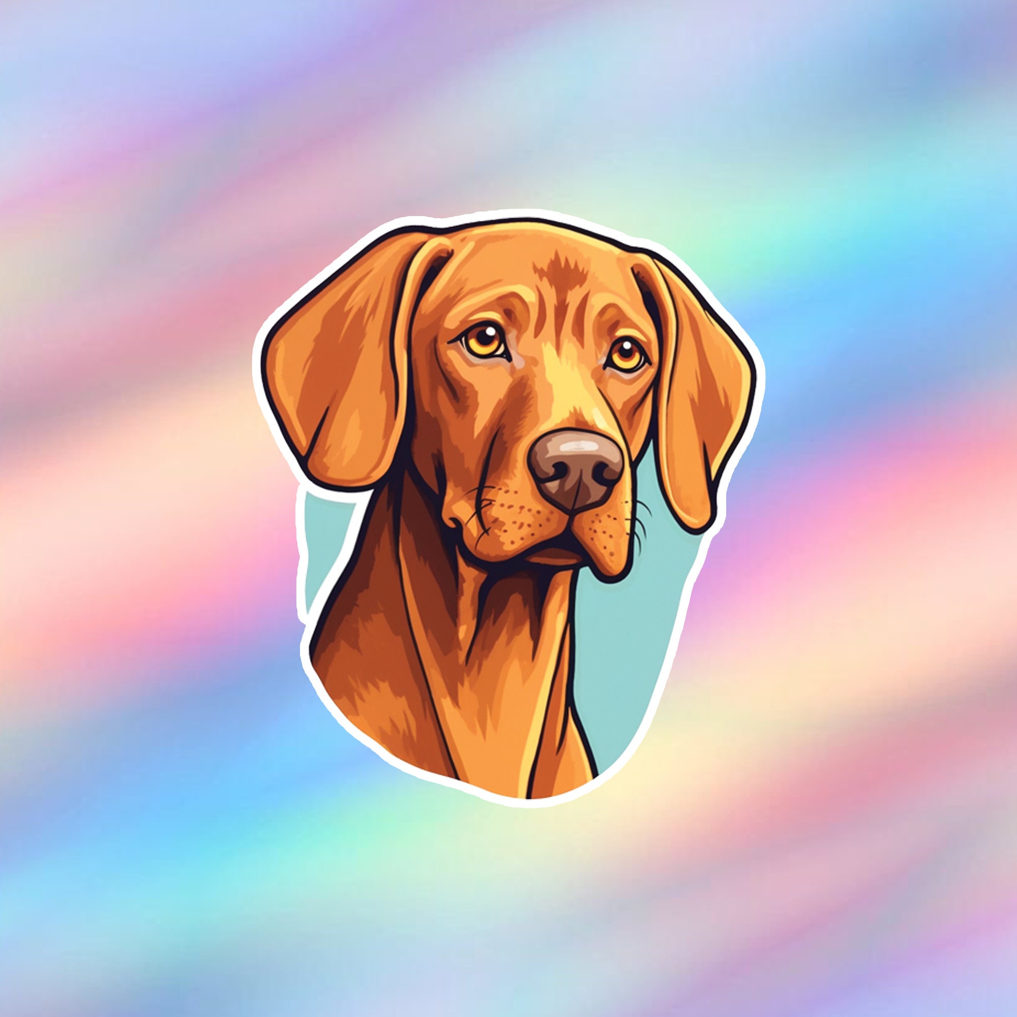 Cute Vizsla Sticker Kawaii Vizsla Sticker Vinyl Dog Laptop - Etsy