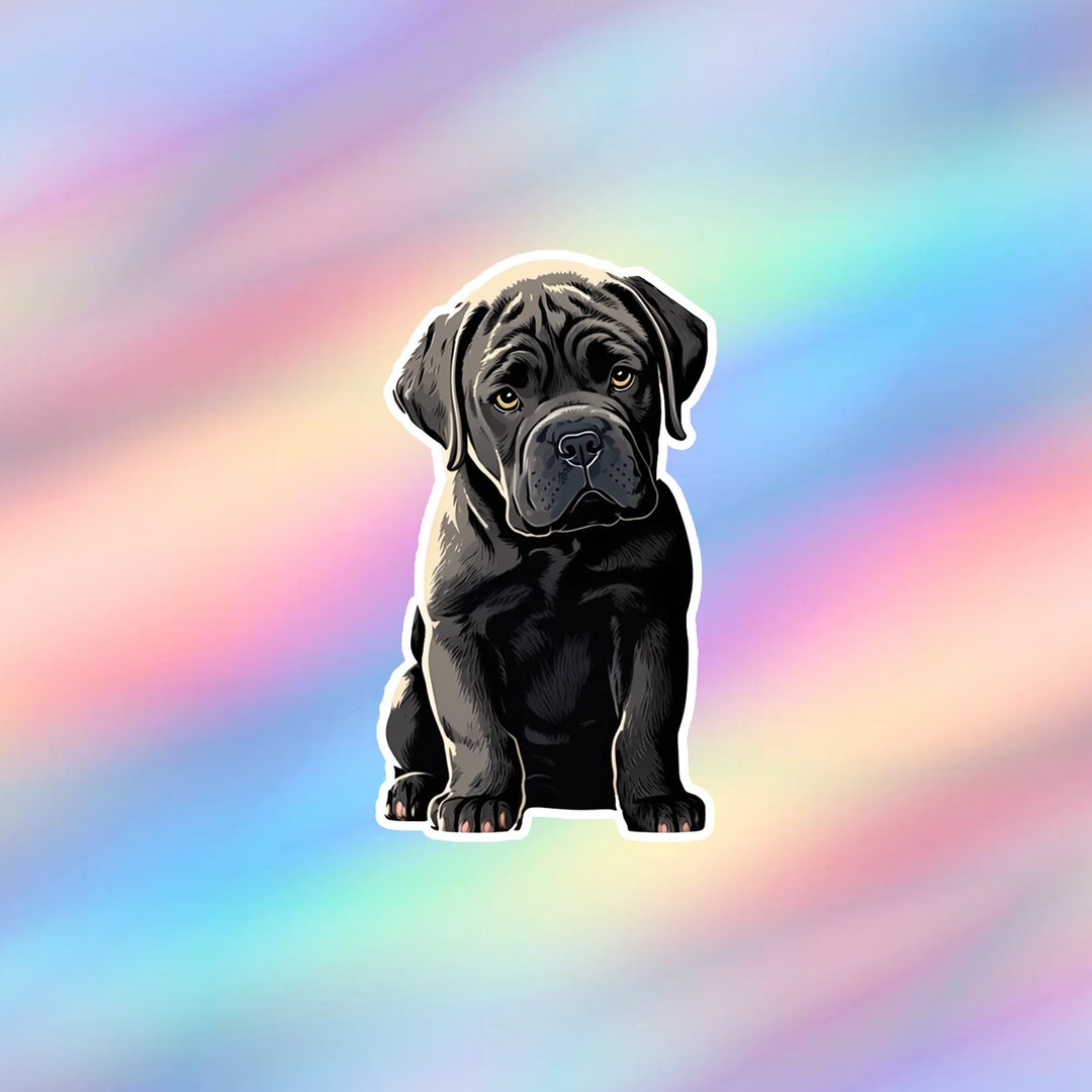 Cute Cane Corso Sticker Kawaii Cane Corso Sticker Vinyl Dog Laptop ...