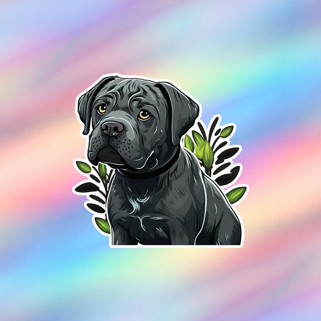 Cute Cane Corso Sticker Kawaii Cane Corso Sticker Vinyl Dog Laptop ...