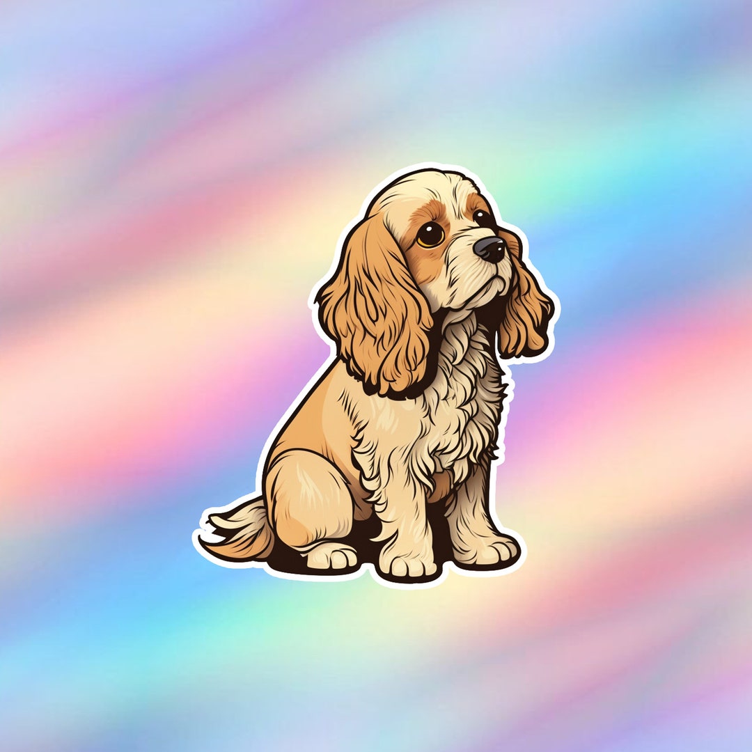 Cute American Cocker Spaniel Sticker Kawaii American Cocker Spaniel ...