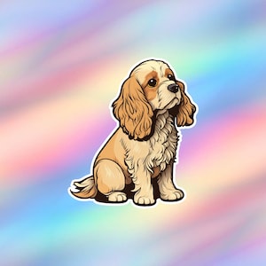 Cute American Cocker Spaniel Sticker Kawaii American Cocker Spaniel ...