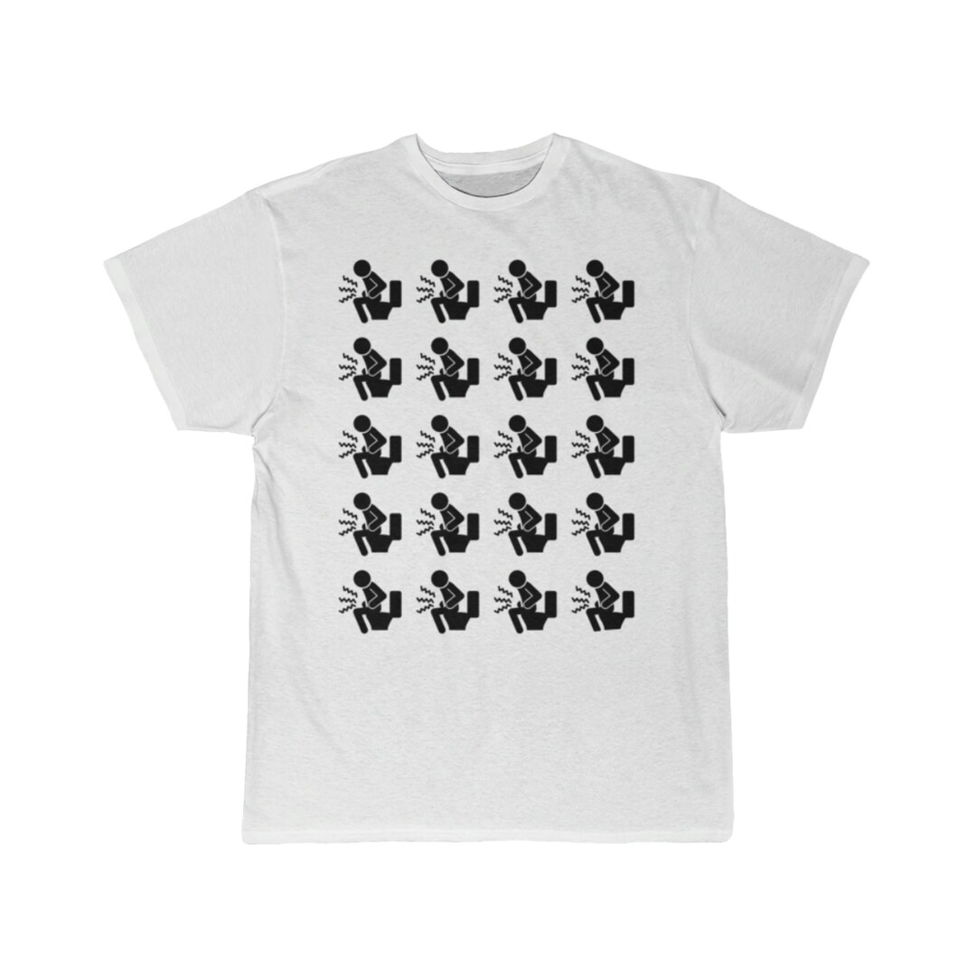 Diarrhea Stickman Toilet Poop Funny Men's Short Sleeve Tee - Etsy