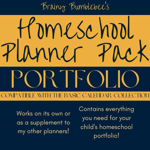 Homeschool Planner Pack - Portfolio (basic) - 16 Pages - Etsy