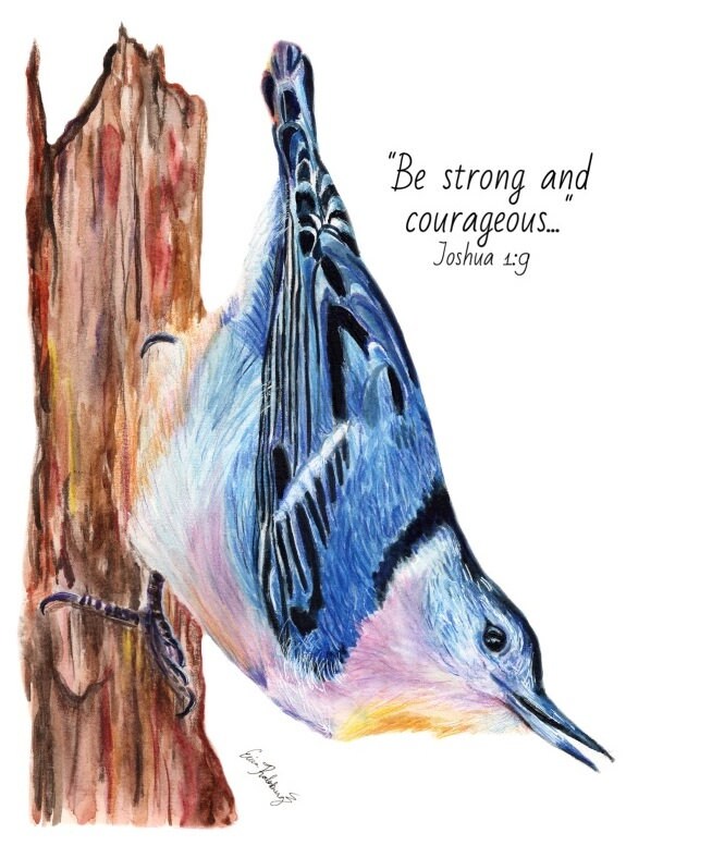 Magnet Pack: 10 Scripture Bird Magnets/ Encouraging Bible Verse Magnets ...