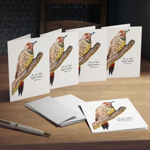 Northern Flicker Yellowhammer Bird Watercolor; Alabama State Bird/ Christian Encouragement Gift ...