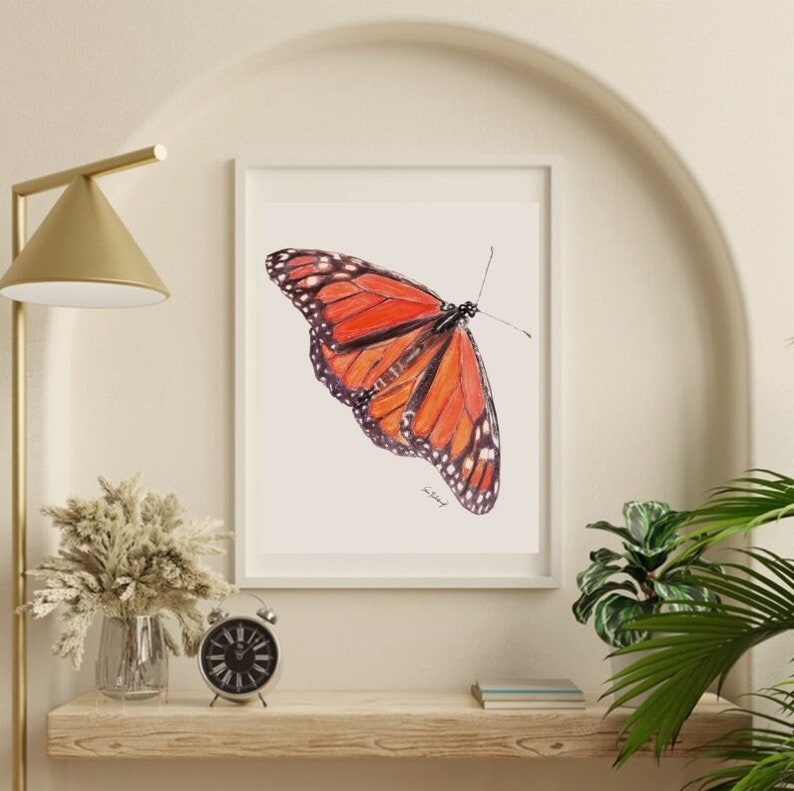 Monarch Butterfly Painting- Giclee Print, Magnet, or Card; Christian ...