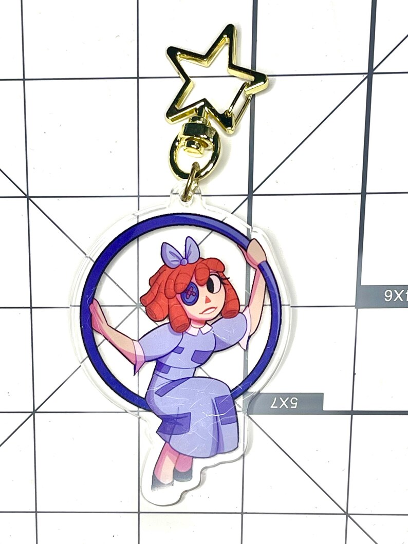 The Amazing Digital Circus Ariel Hoop Acrylic Charms - Etsy
